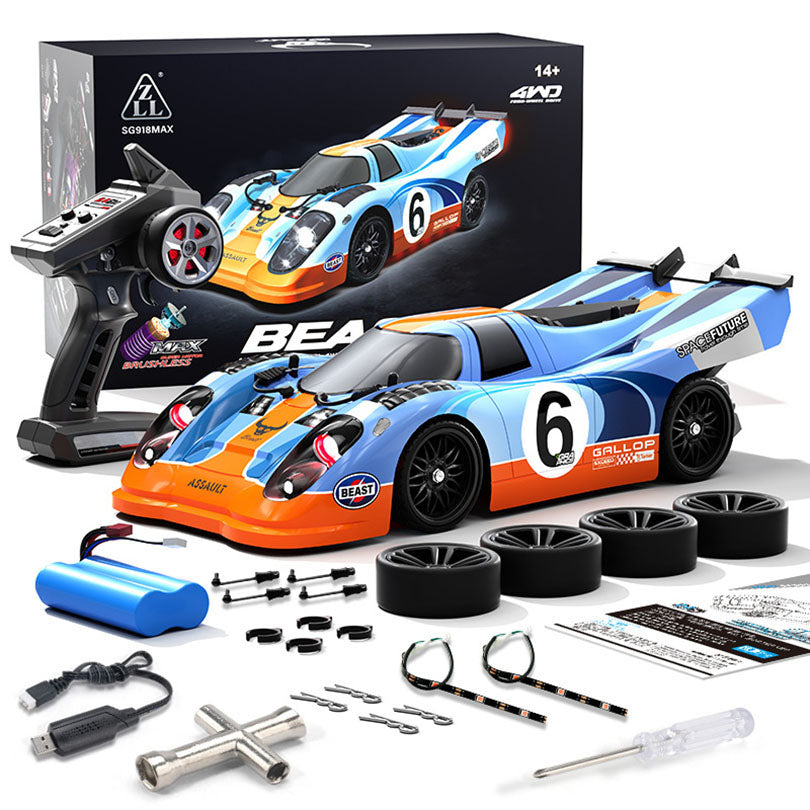 ZLL SG918 4WD RC Car Brushless 70km/h High Speed 1∶16 Full Scale Drift