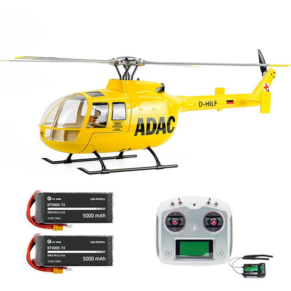 FLYWING BO-105 RC Helicopter 450L Class 6CH Brushless GPS H1 Flight ...