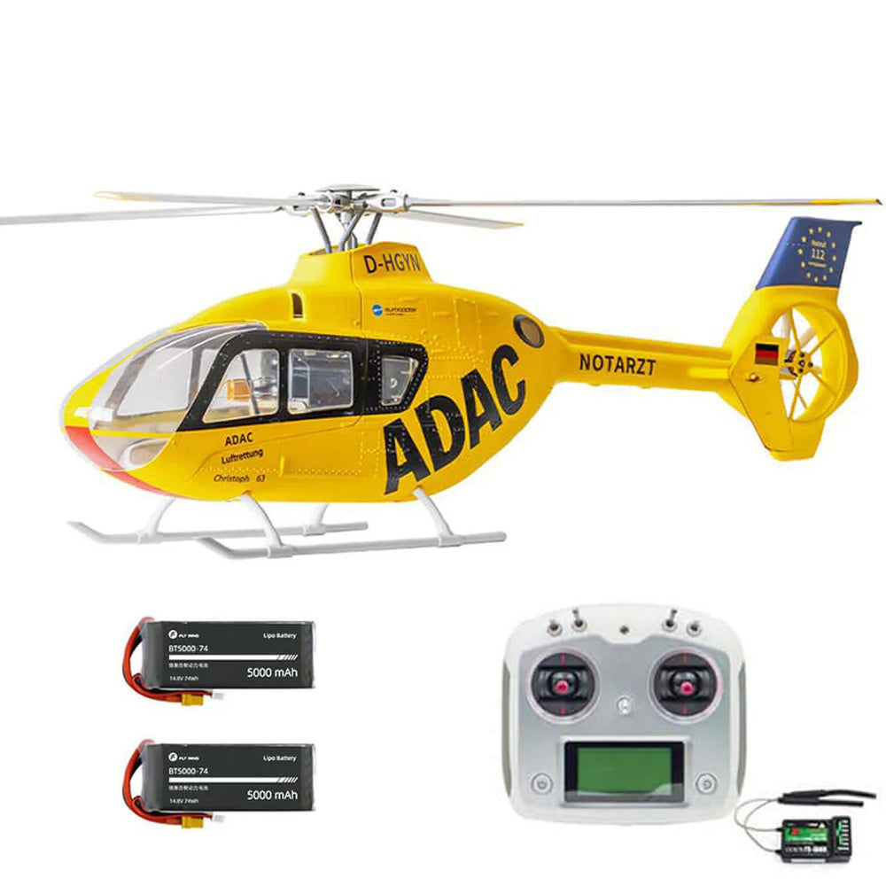 FLYWING EC135 470 RC Helicopter 6CH GPS H1 FC 4 Blade Rotor Helicopter ...