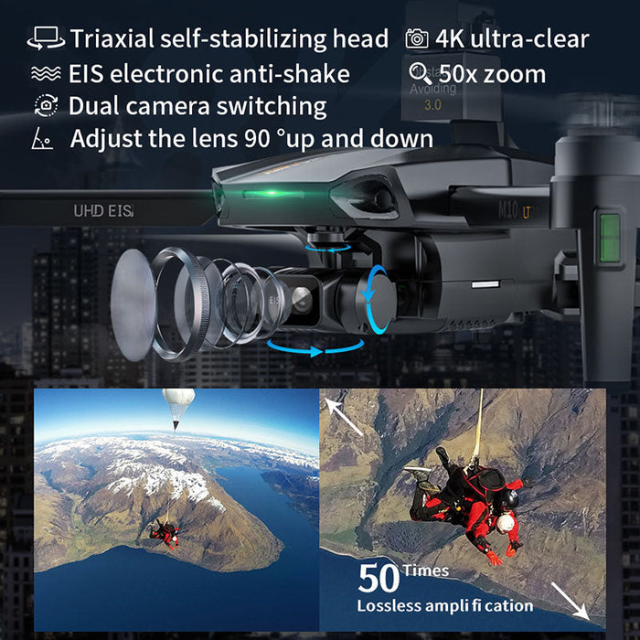 XMR/C M10 Ultra S+ 4K Drone Obstacle Avoidance Quadcopter | Dronesset