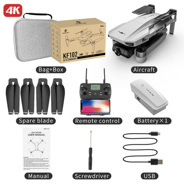 KF102 4K Drone 2-Axis Gimbal Brushless Quadcopter | dronesset